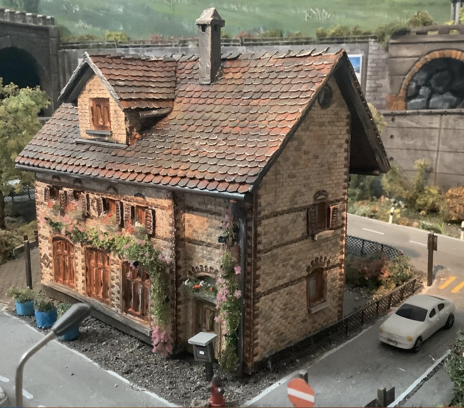 Making model railway buildings from Polymer clay